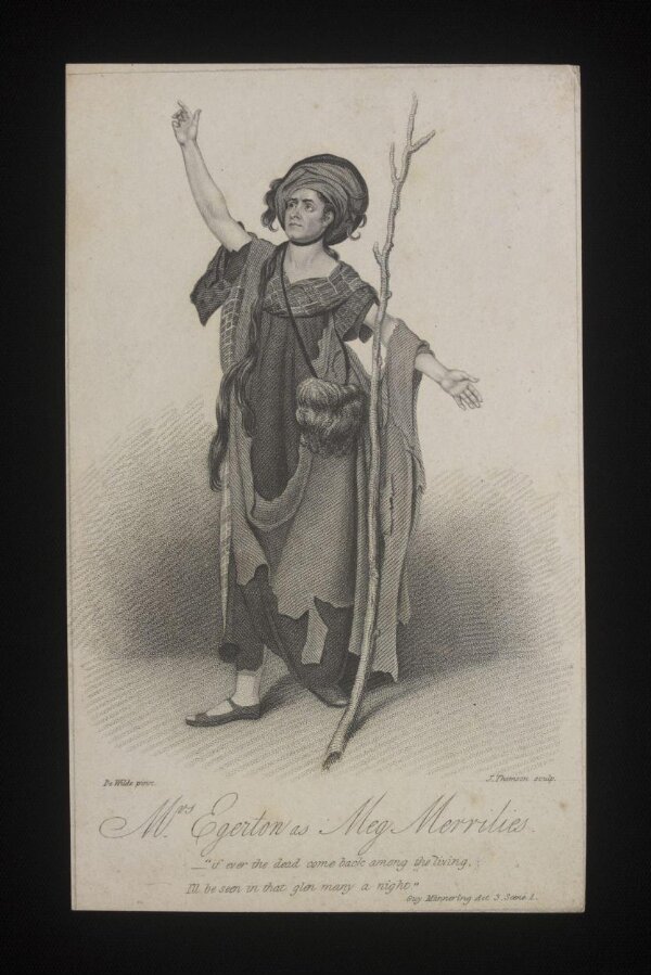 Mrs Egerton as Meg Merrilies | Samuel De Wilde | James Thomson | V&A ...