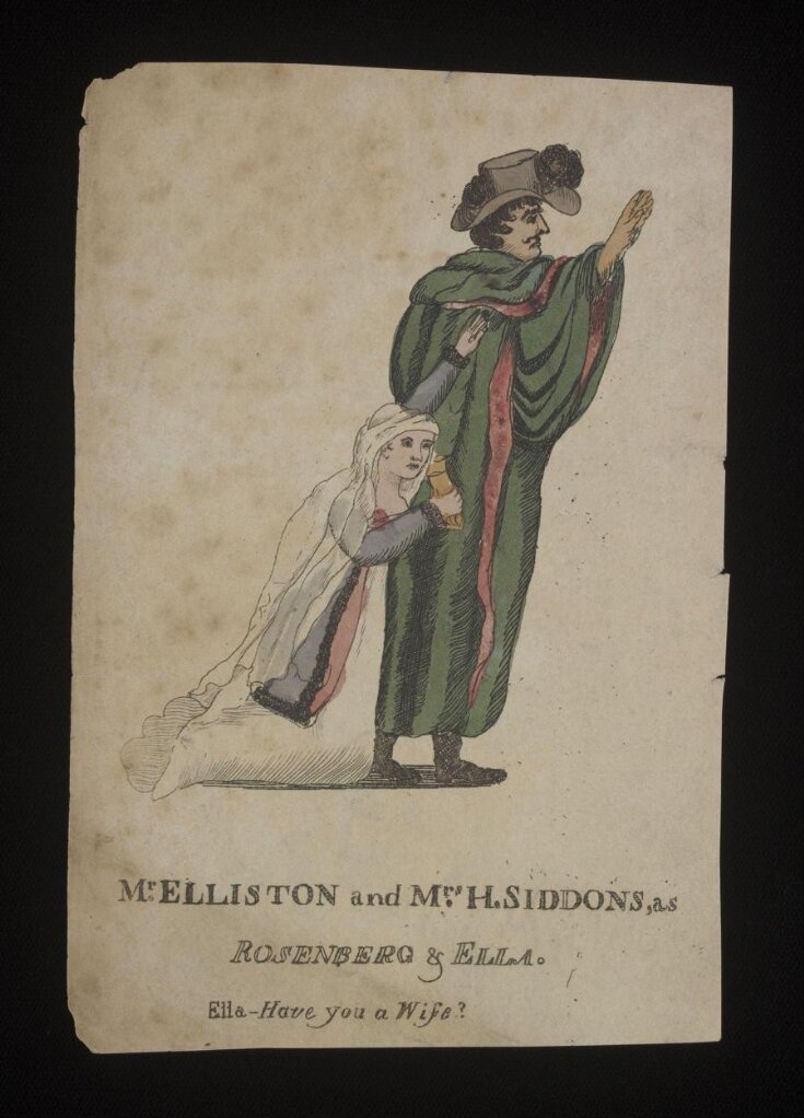 Mr Elliston and Mrs H. Siddons | Unknown | V&A Explore The Collections