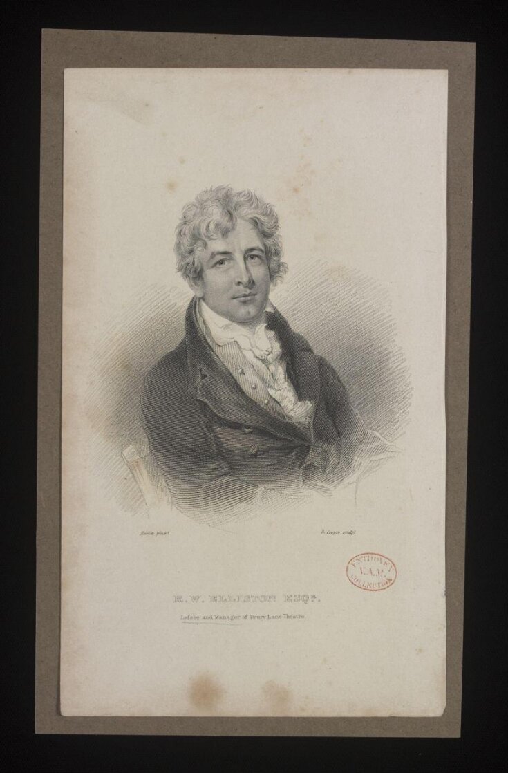 Mr Elliston | George Henry Harlow | R. Cooper | V&A Explore The Collections