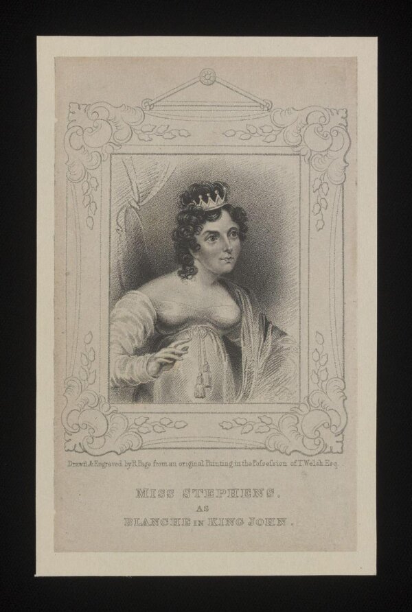 Miss Stephens as Blanche in King John | R. Page | V&A Explore The ...