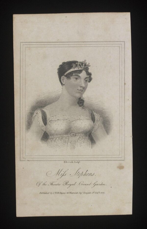 Miss Stephens of the Theatre Royal Covent Garden | H.R. Cook | V&A ...