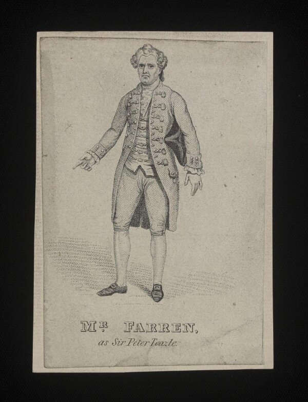 Mr. Farren as Sir Peter Teazle | Unknown | V&A Explore The Collections