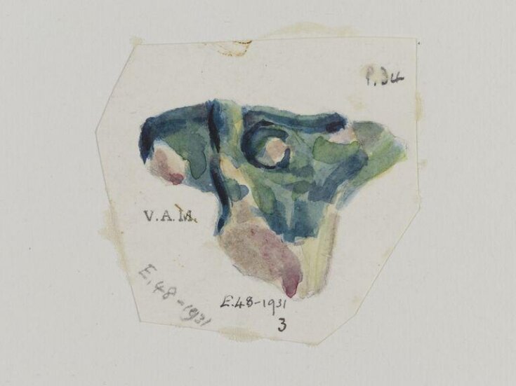 Drawing of Central Asian pottery | Unknown | V&A Explore The Collections