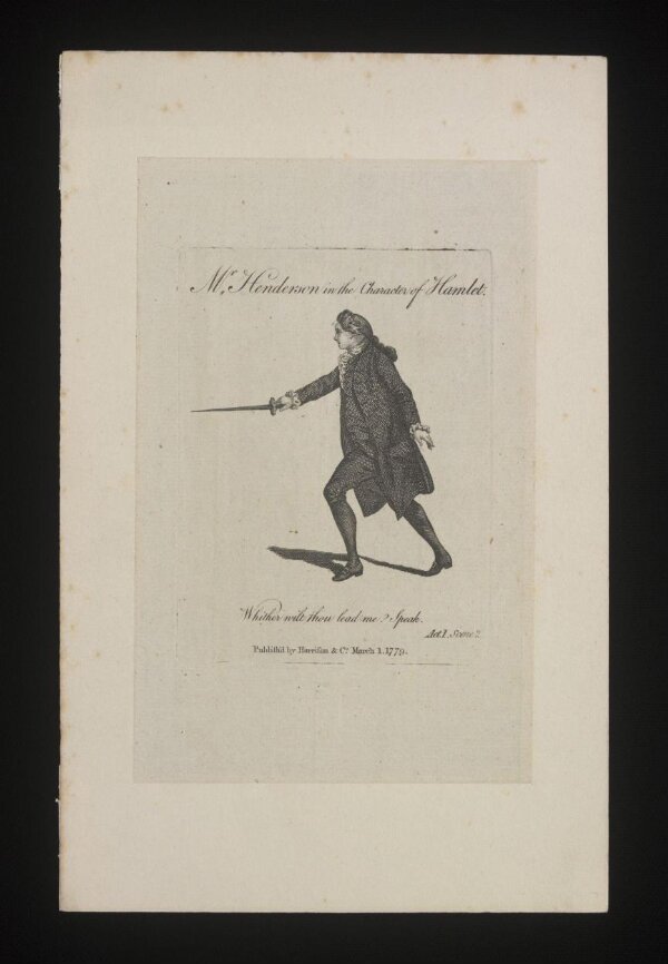 Mr. Henderson in the character of Hamlet | V&A Explore The Collections