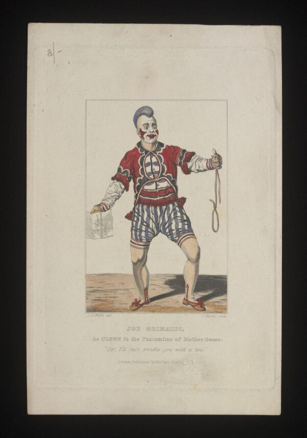Joe Grimaldi as Clown in the Pantomime of Mother Goose | John Harris ...