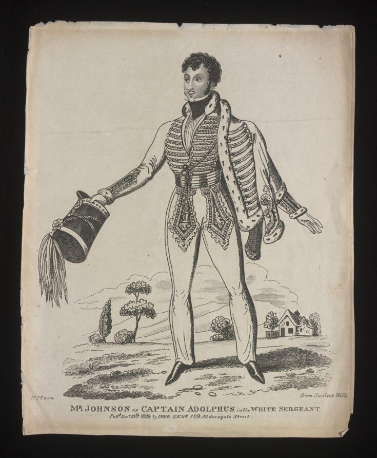 Mr Johnson as Captain Adolphus in The White Sergeant | Unknown | Dyer ...