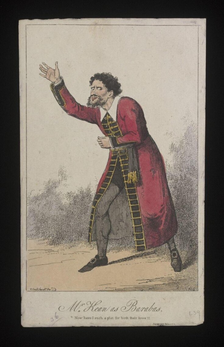 Mr Kean as Barabas | Unknown | Unknown | Isaac Robert Cruikshank | V&A ...