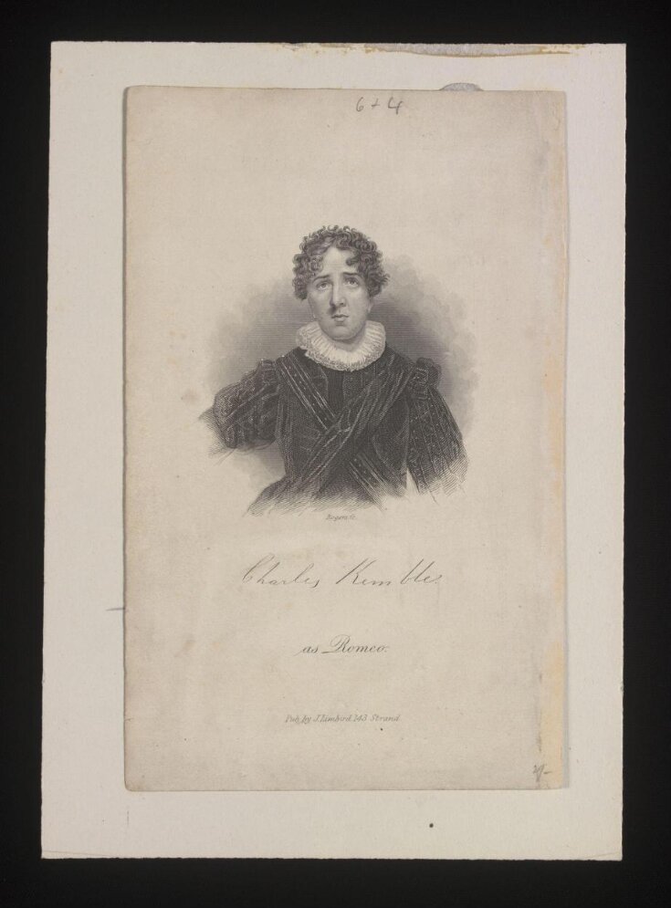 Charles Kemble as Romeo | Limbird | Unknown | J. Rogers | V&A Explore ...