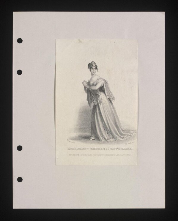 Miss Fanny Kemble as Euphrasia | John Cumberland | Wageman | Woolnoth ...
