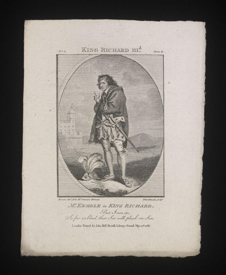 Mr Kemble in King Richard | John Bell | Stuart, Gilbert | Thornthwaite ...