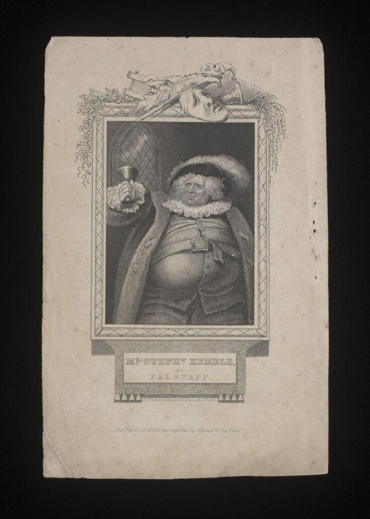 Mr Stephen Kemble | Virtue, George | Harlowe | Rogers, John | V&A ...