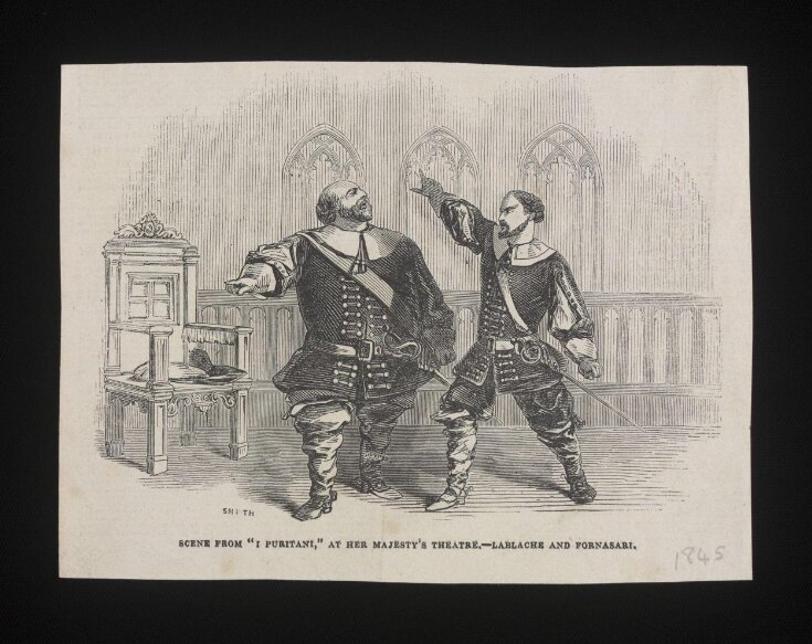 Scene from ''I Puritani'', at Her Majesty's Theatre | Unknown | V&A ...