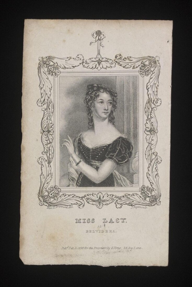 Miss Lacy as Belvidera | Drummond, Rose Emma | Rogers, John | V&A ...