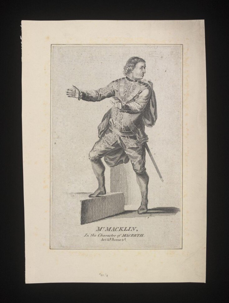 Mr. Macklin in the character of Macbeth. | Unknown | V&A Explore The ...