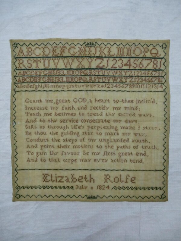 Sampler | Rolfe, Elizabeth | V&A Explore The Collections