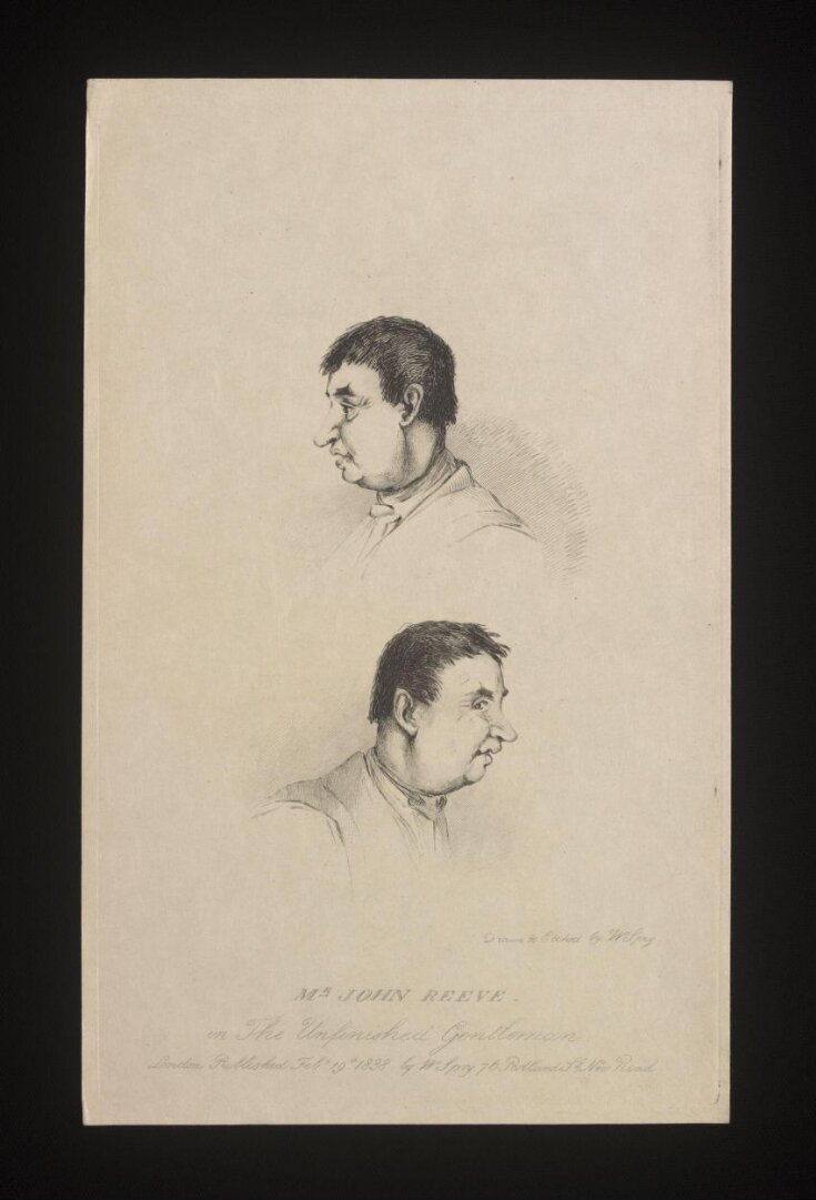 Mr. John Reeve in the Unfinished Gentleman | W Spry | V&A Explore The ...