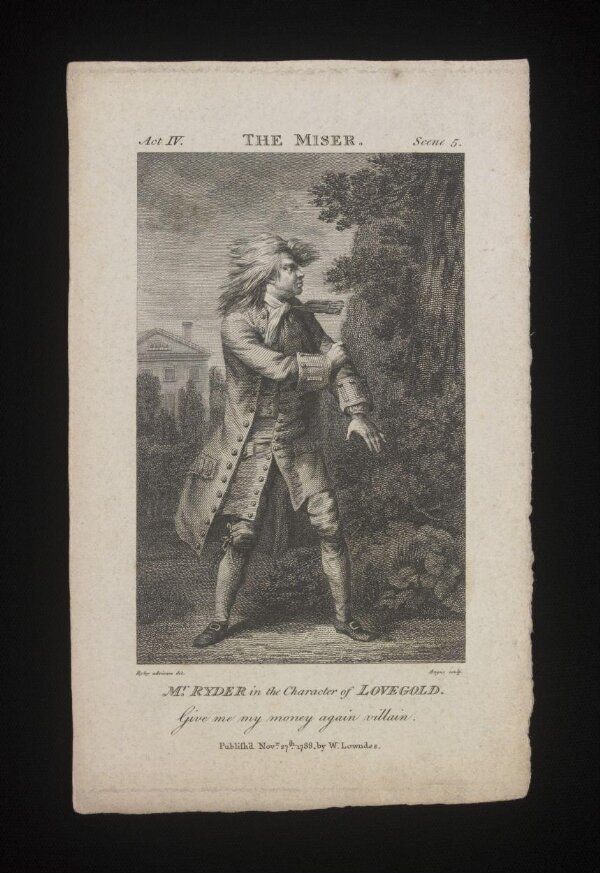 Mr Ryder in the character of Lovegold | William Angus | V&A Explore The ...