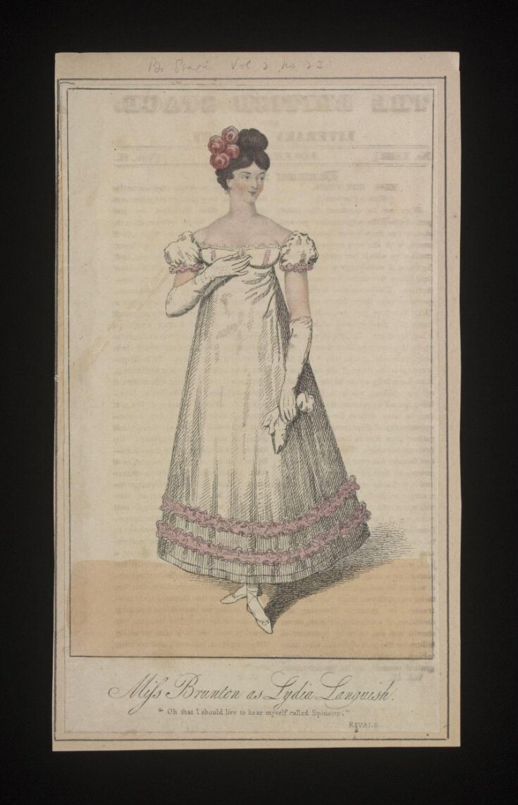 Miss Brunton as Lydia Languish | Unknown | V&A Explore The Collections