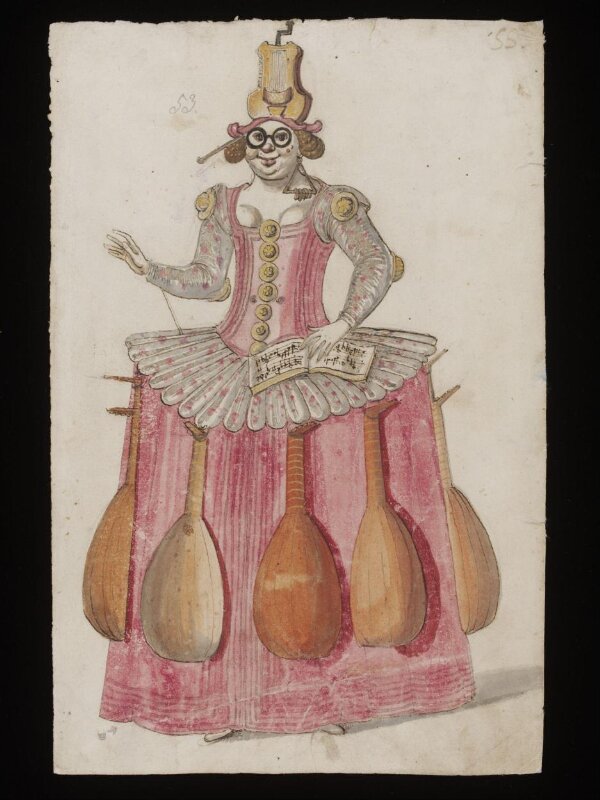 Costume design for the Entry of Music | Daniel Rabel | V&A Explore The ...