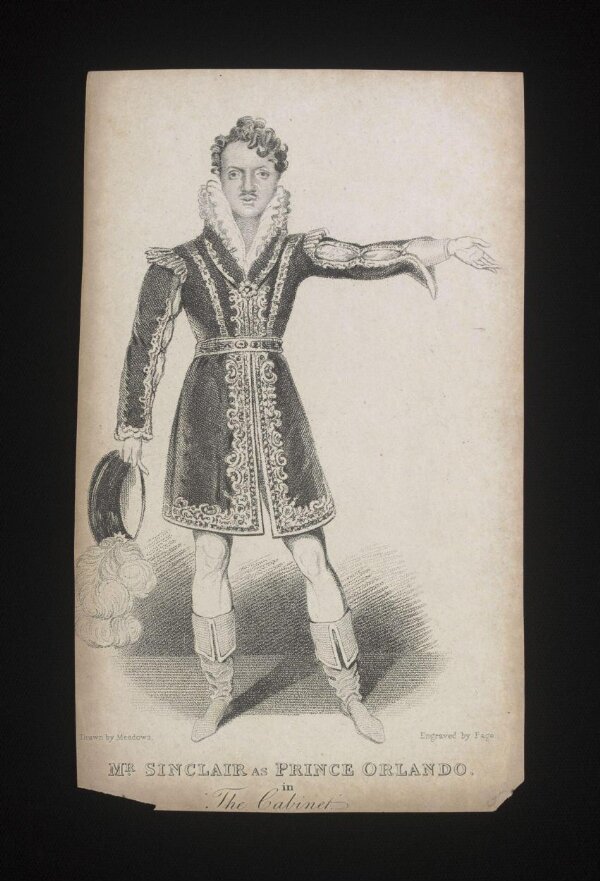 Mr Sinclair as Prince Orlando | Joseph Kenny Meadows | R. Page | V&A ...