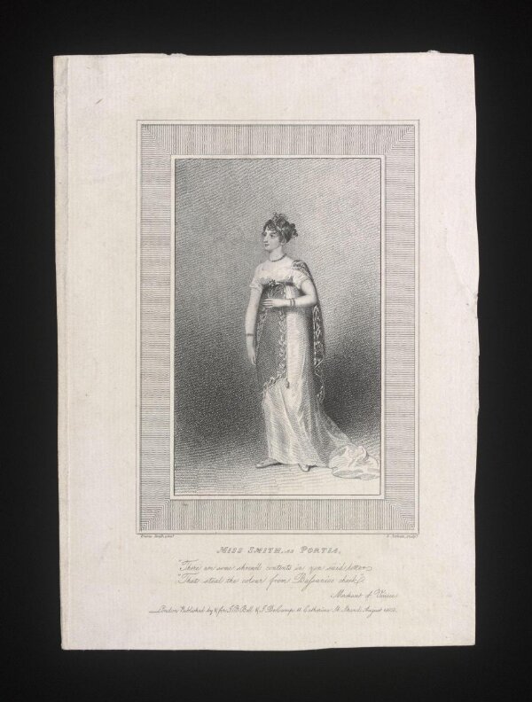 Miss Smith as Portia in the Merchant of Venice | Miss E. Smith ...