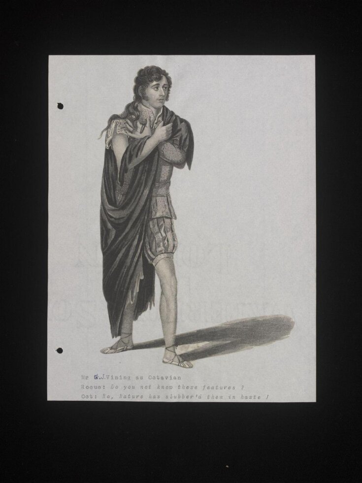 Mr. G. J. Vining as Octavian | unknown | V&A Explore The Collections
