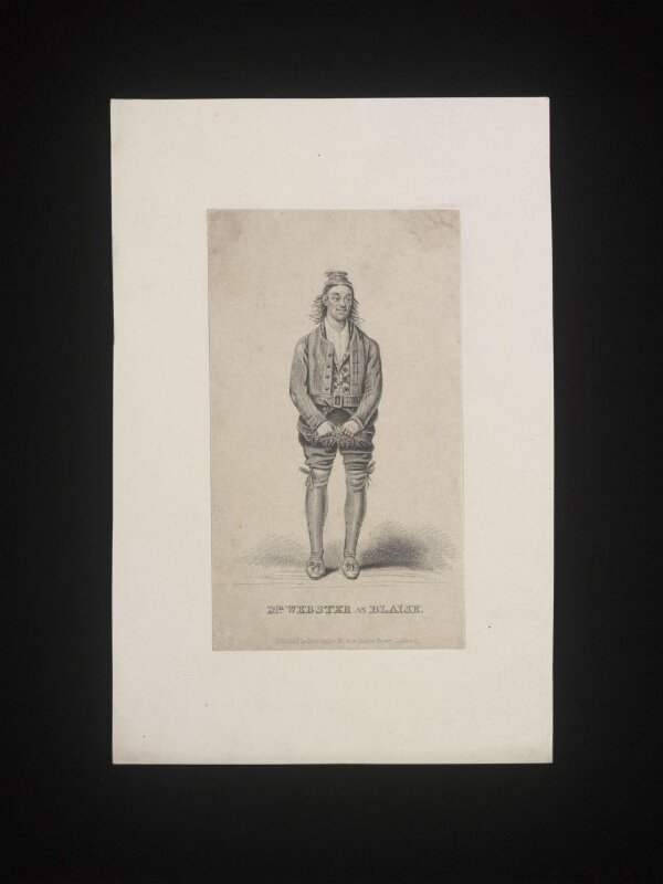 Mr Webster as Blaise | Edward Duncombe | V&A Explore The Collections
