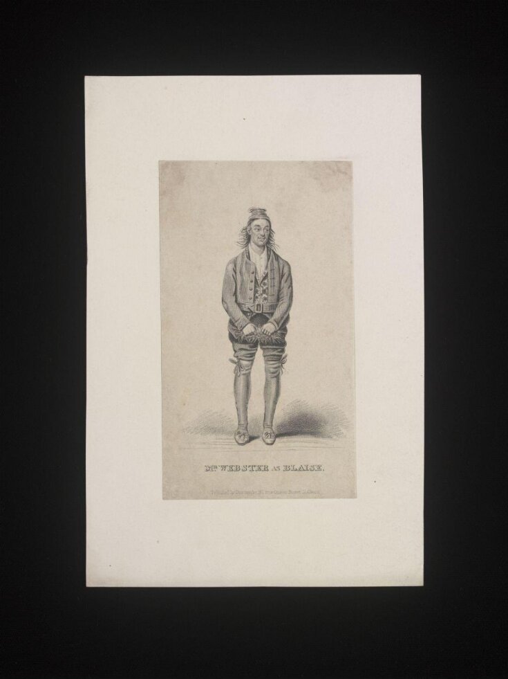 Mr Webster as Blaise | Edward Duncombe | V&A Explore The Collections