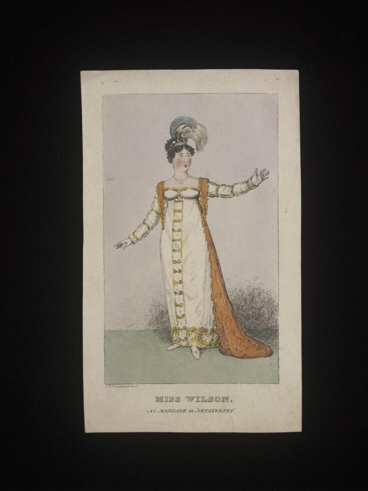 Miss Wilson as Mandane | Cruickshank | V&A Explore The Collections