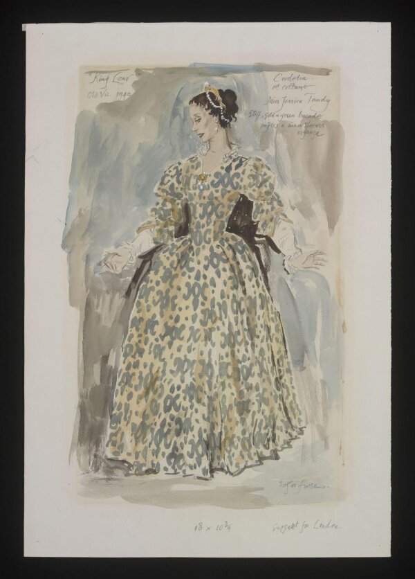 Jessica Tandy as Cordelia in King Lear | Roger Kemble Furse | V&A ...