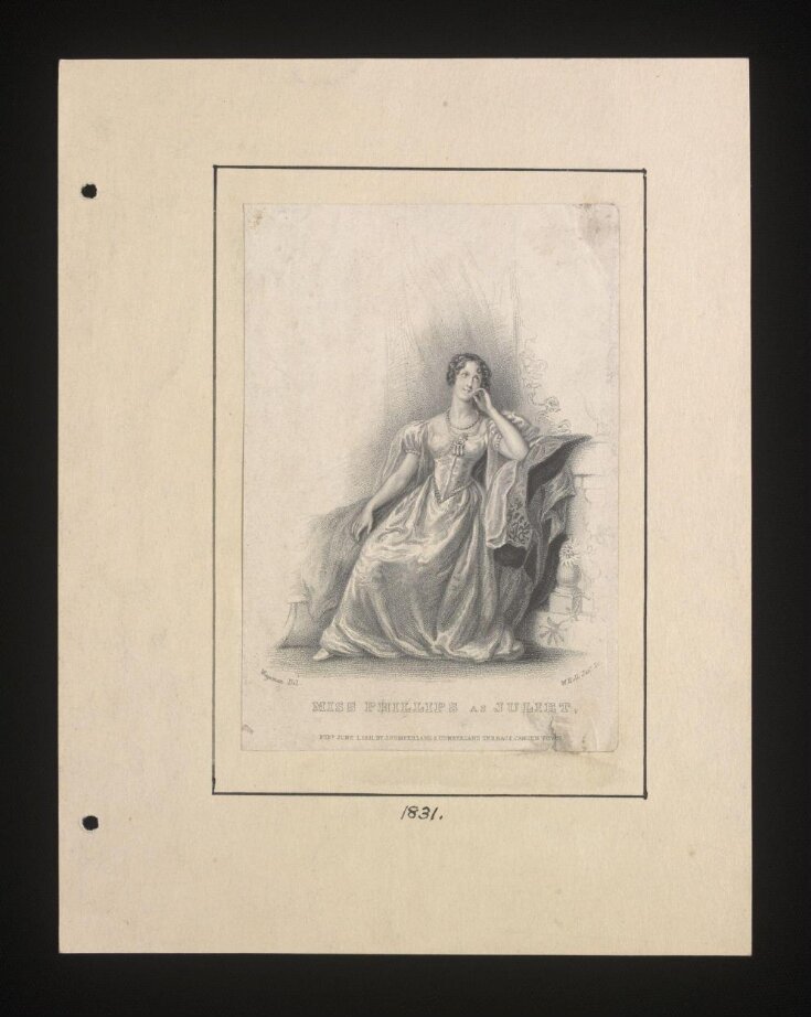 Miss Phillips as Juliet | Cumberland | Thomas Charles Wageman | Holl, W ...