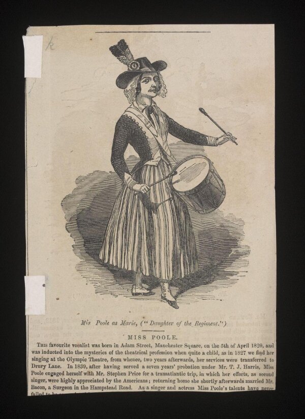 Miss Poole as Marie in The Daughter of the Regiment | Unknown | V&A ...