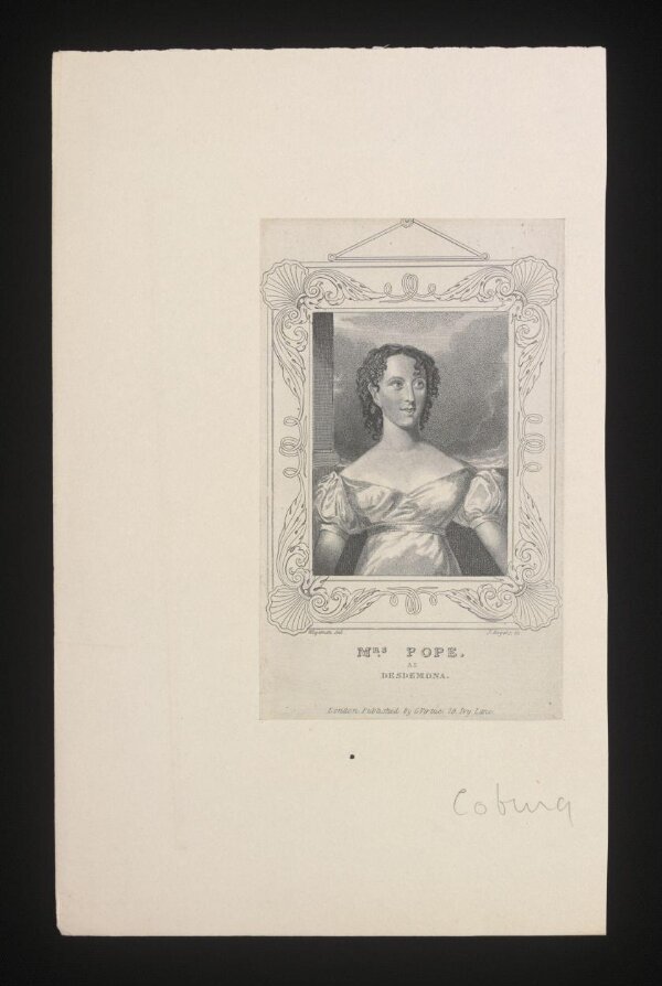 Mrs Pope as Desdemona | Virtue, George | Wageman, Thomas Charles ...