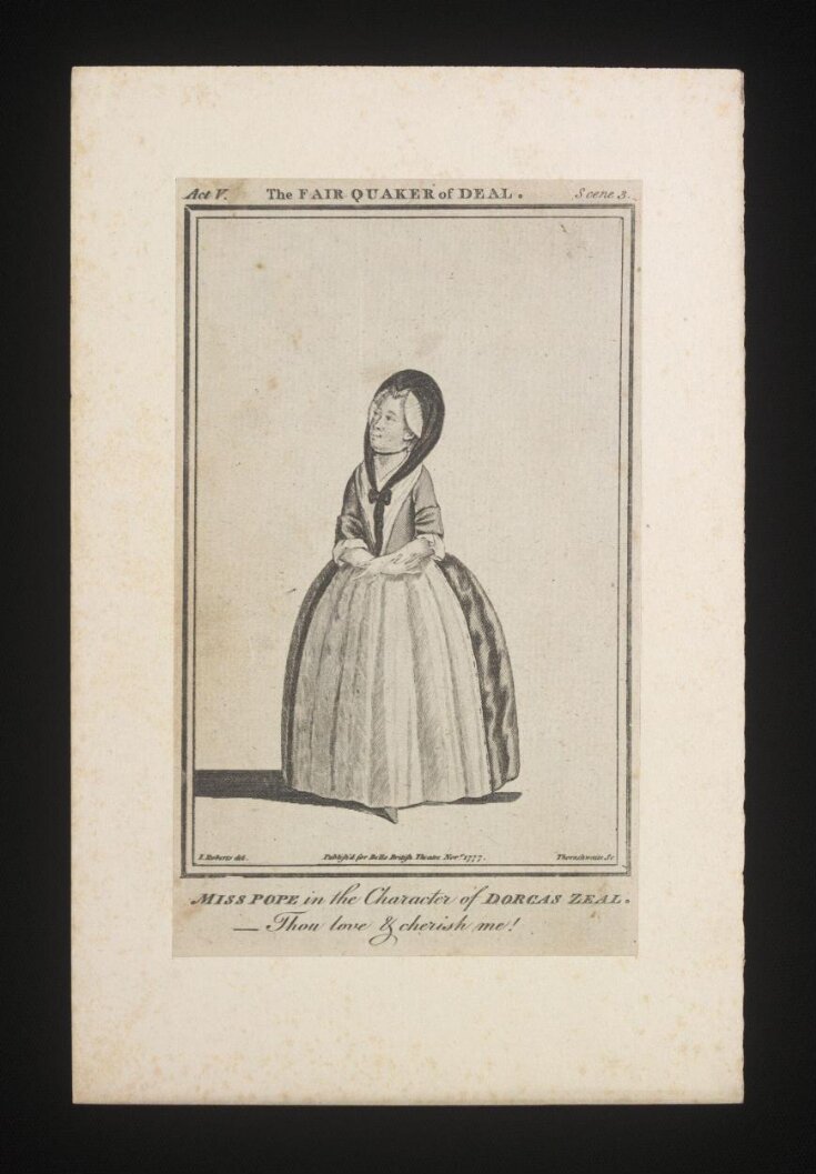 Mrs Pope in the Character of Dorcas Zeal | John Bell | Roberts, J | L ...