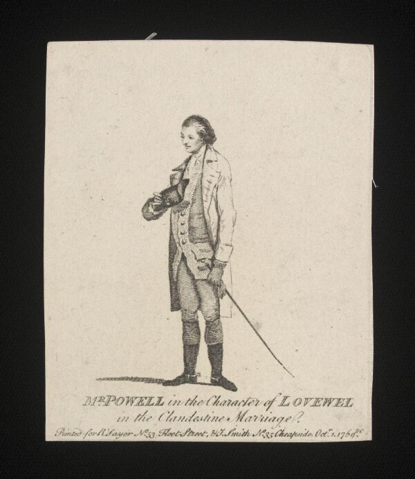 Mr Powell in the Character of Lovewell | Smith, J.R. | Unknown | V&A ...