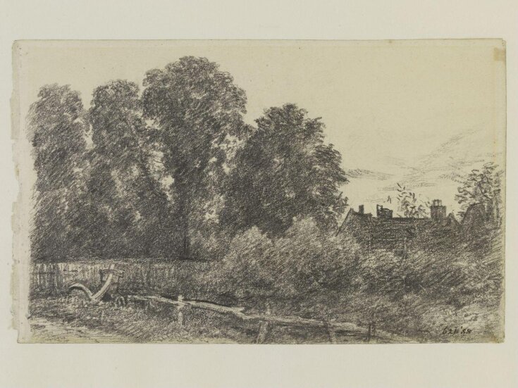 Landscape with elm trees and a house | Constable, John (RA) | V&A ...