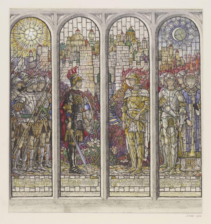 Joshua meeting the Host of the Lord outside the gates of Jericho ...