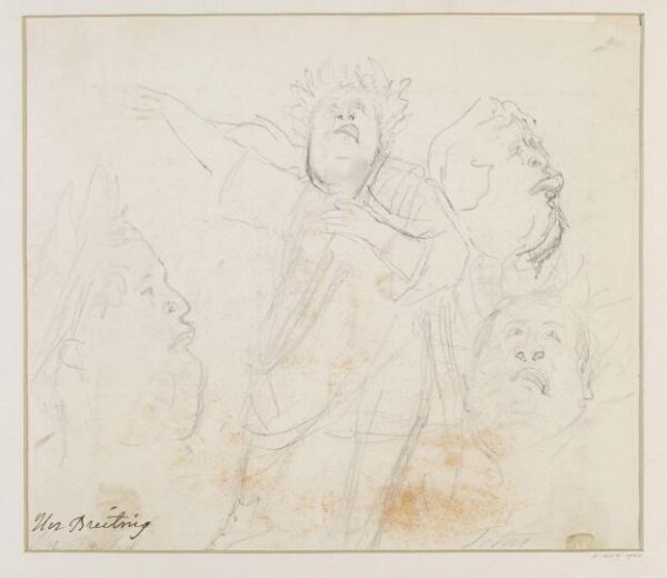 drawing of Herr Breitag in Le Clemenza di Tito | Chalon, Alfred Edward ...