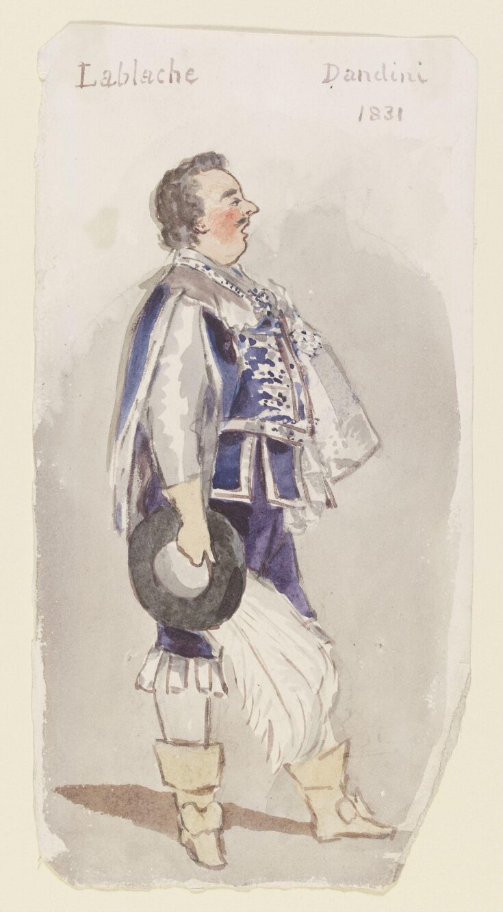 drawing of Luigi Lablache | Chalon | V&A Explore The Collections