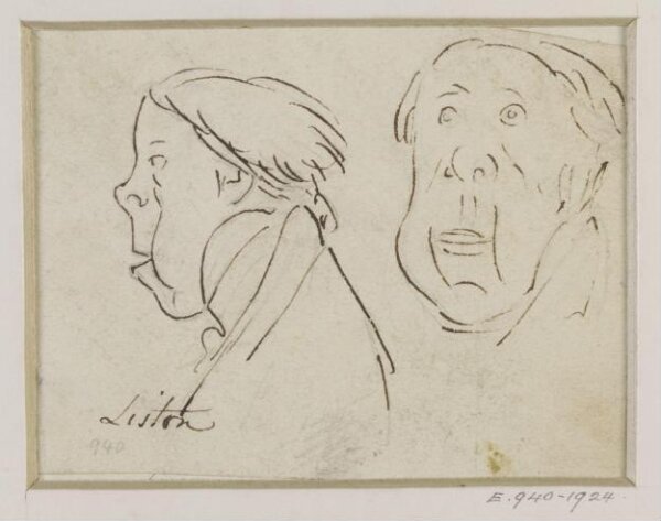 drawing of John Liston | Chalon, Alfred Edward | V&A Explore The ...