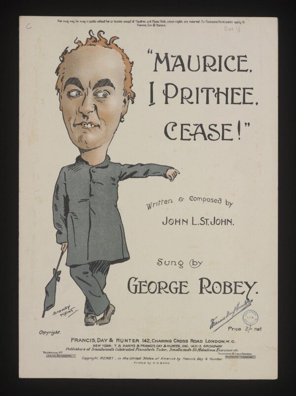 Maurice. I Prithee Cease! | Sidney Kent | V&A Explore The Collections
