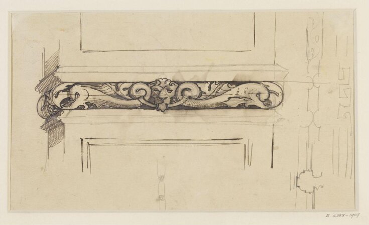 Design for a decorative band on an architectural feature | Godfrey ...
