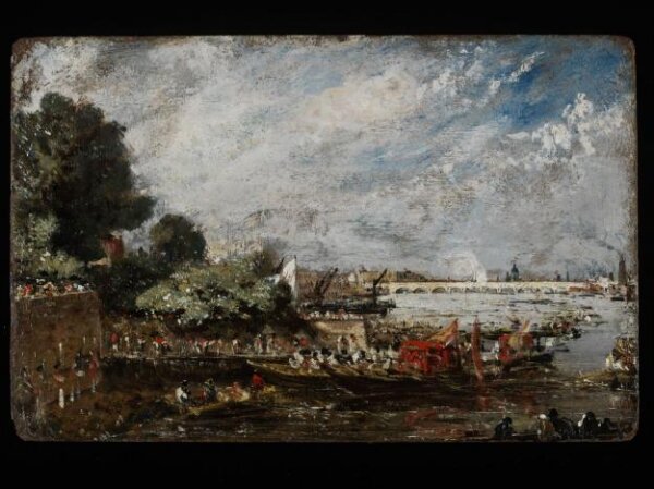 Waterloo Bridge from Whitehall Stairs | Constable, John (RA) | V&A ...