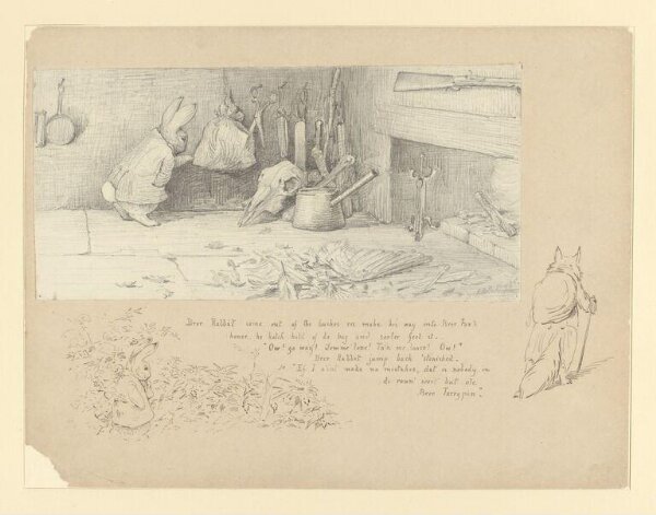 Brer Rabbit rescues the Terrapin, or tortoise | Beatrix Potter | V&A ...