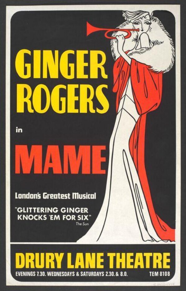 Poster advertising Mame, Theatre Royal Drury Lane 1969 | Unknown | V&A ...