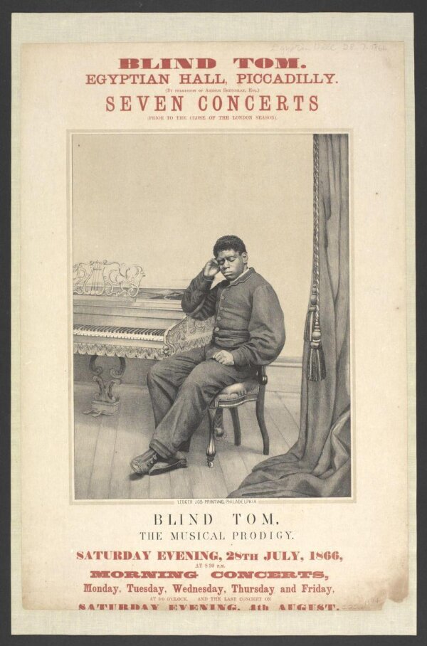 Blind Tom poster | V&A Explore The Collections