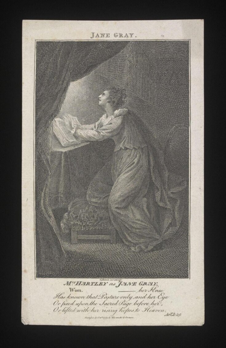 Mrs. Hartley as Jane Gray | Sherwin, C. | V&A Explore The Collections