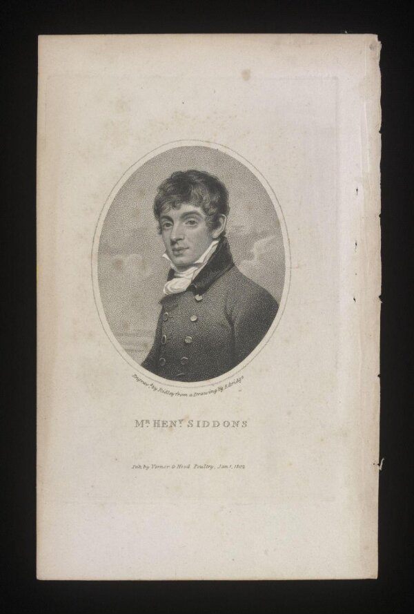 Mr. Henry Siddons | William Ridley | Edridge, Henry RA | V&A Explore ...
