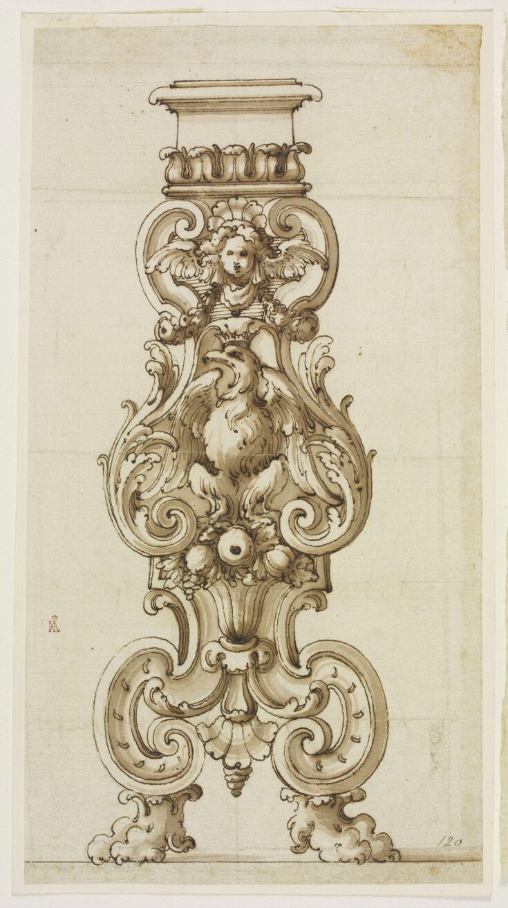 Design for pedestal or torchère | Unknown | V&A Explore The Collections