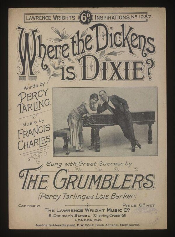 Where the Dickens is Dixie? | Tarling, Percy | Charles, Francis | V&A ...